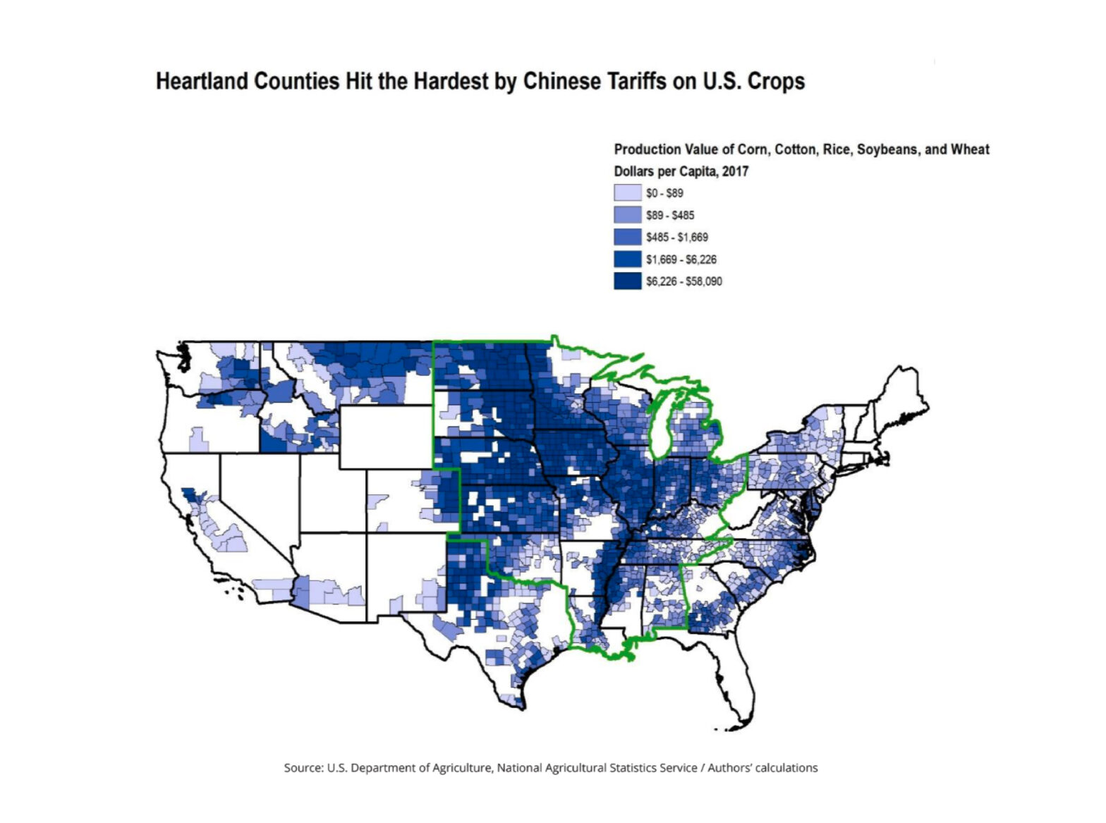 Heartland Counties Targeted by Chinese Tariffs on U.S. Crops ...